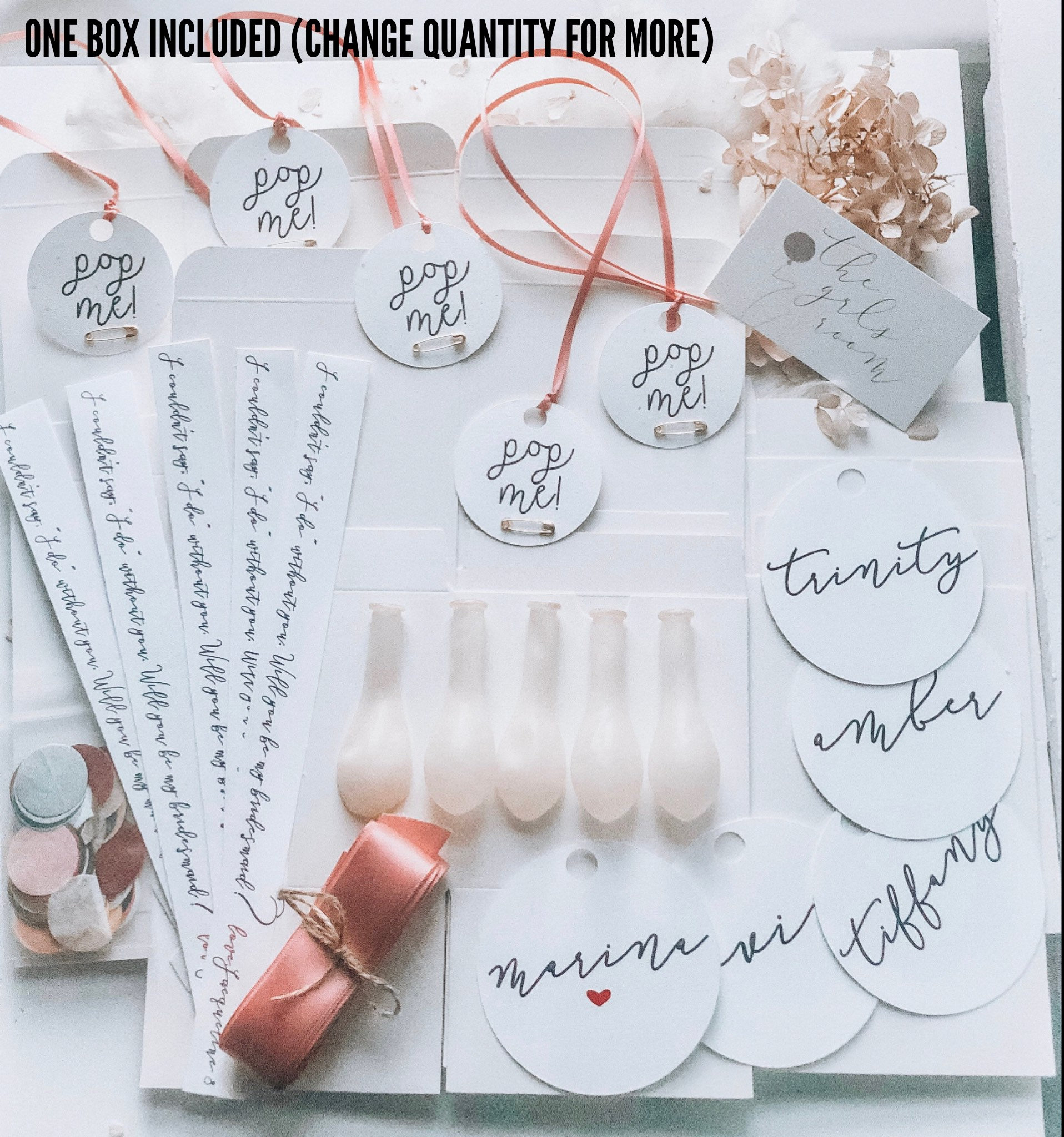 DIY Bridesmaid Proposal Box - Pop me balloon - will you be my ...