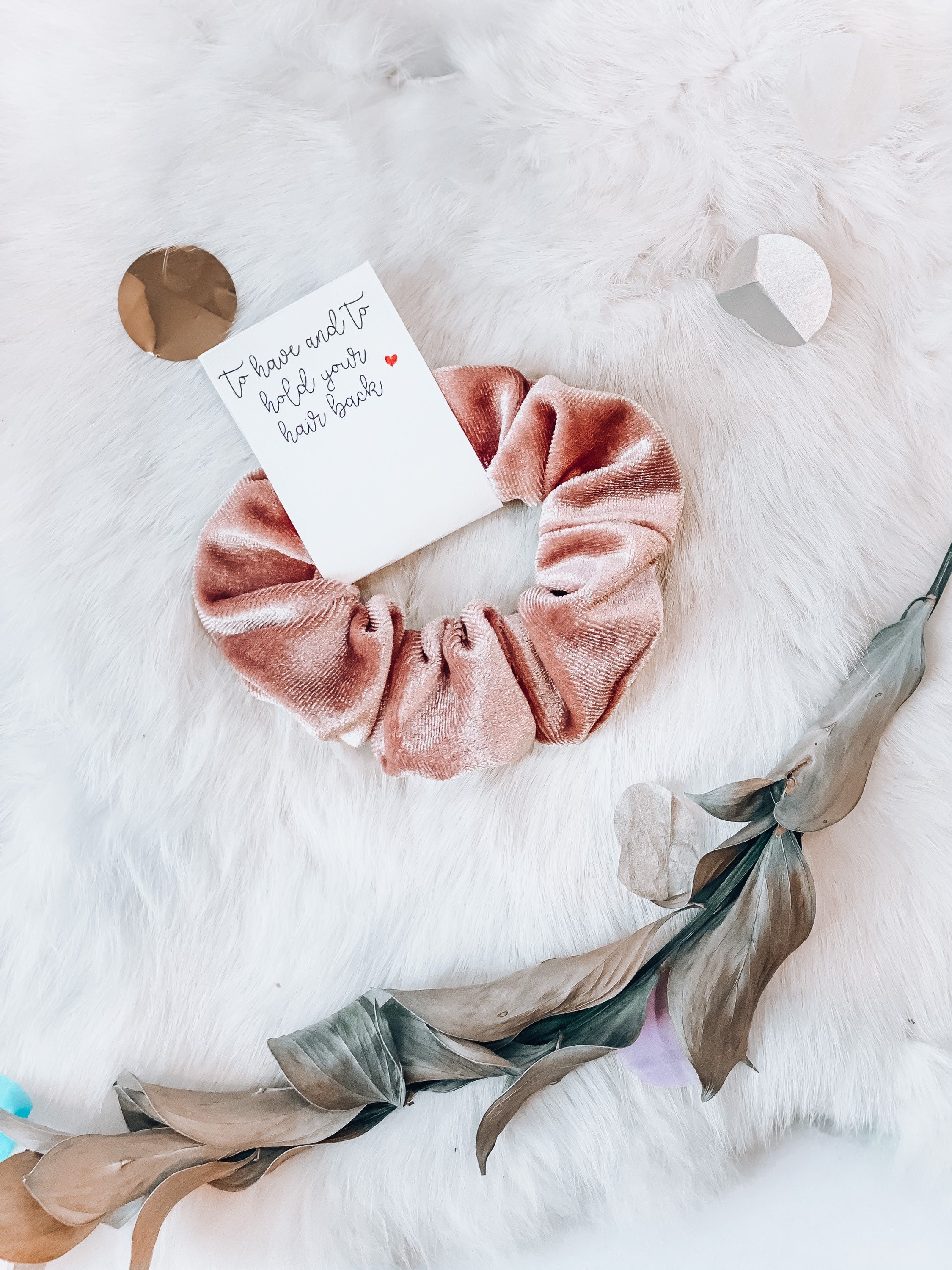 Custom Hair Ties - Srunchie Bridesmaid - Bridal Shower gifts ...