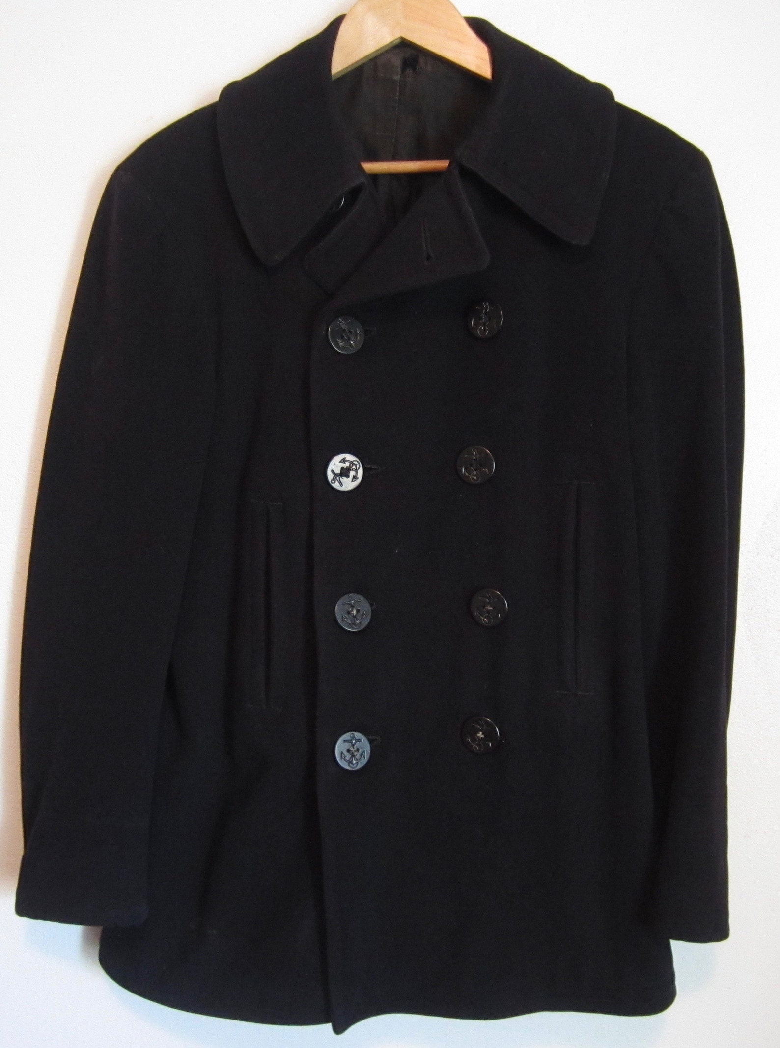 Vintage U S Navy Pea Coat circa the 40's | Etsy