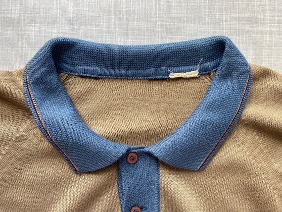 Vintage Knit Polo Circa the 70's - Etsy