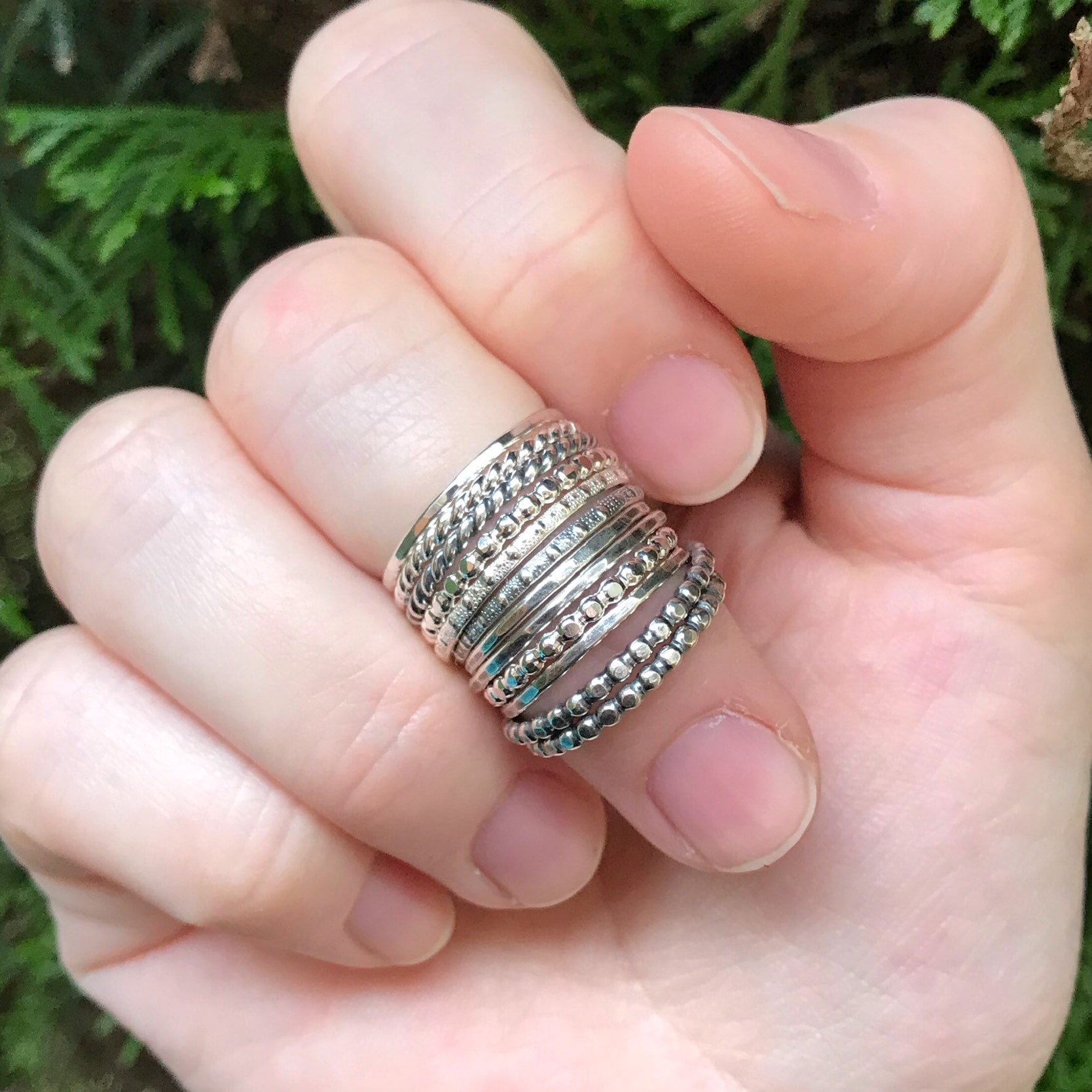 Sterling Silver Stacking Rings / Made-to-order Handcrafted Jewelry - Etsy
