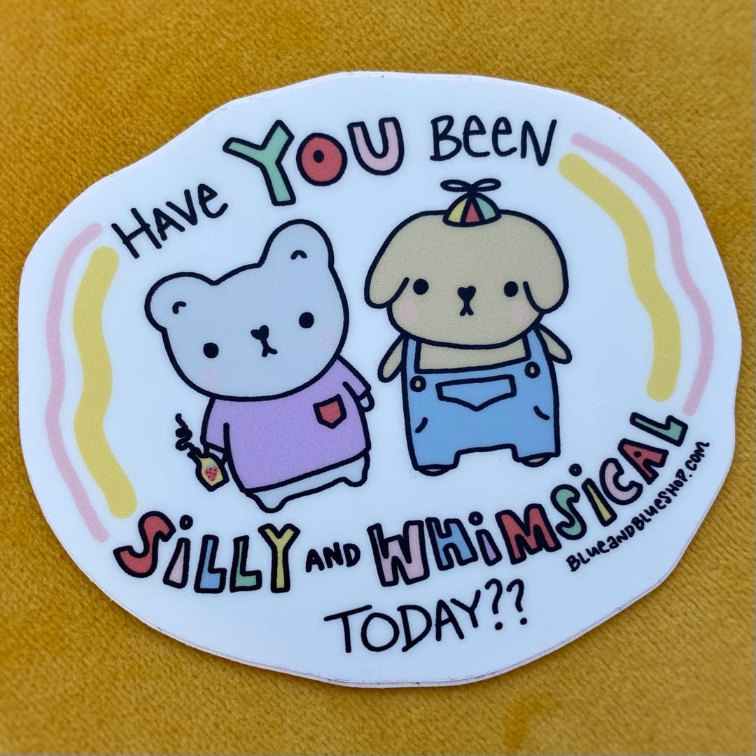 Silly and Whimsical 3" Vinyl Decal / Waterproof Weatherproof ...