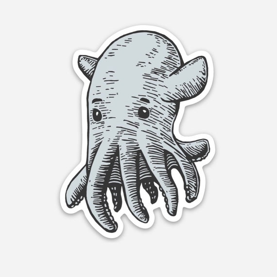 Dumbo Octopus VINYL Sticker | Etsy