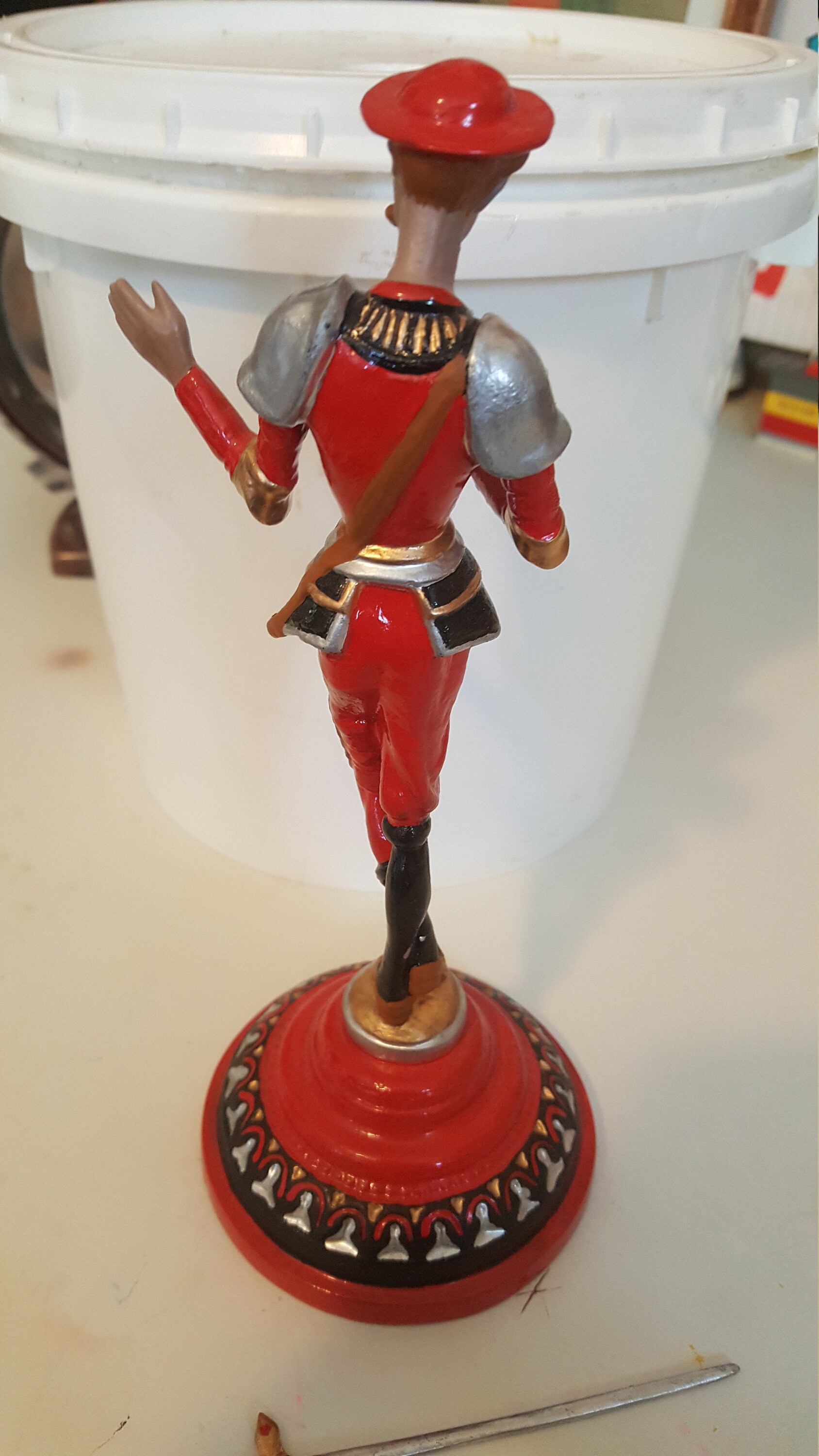 Hand Painted, Metal, Conquistador Statue - Etsy