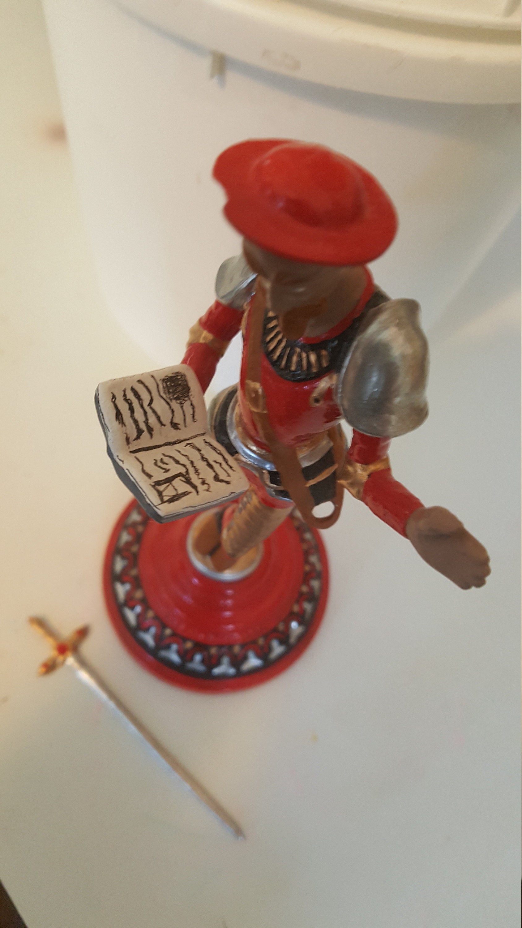 Hand Painted, Metal, Conquistador Statue - Etsy