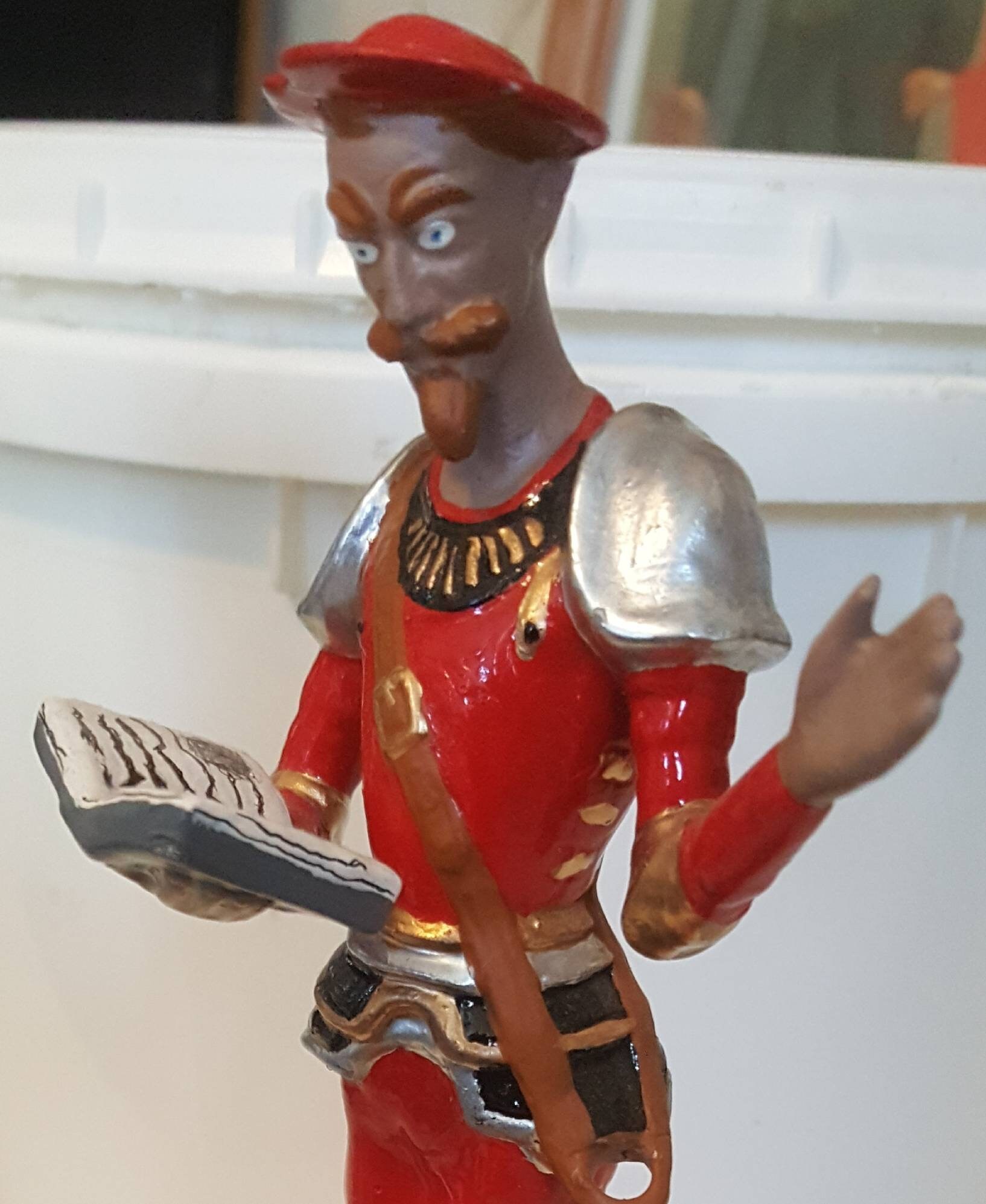 Hand Painted, Metal, Conquistador Statue - Etsy