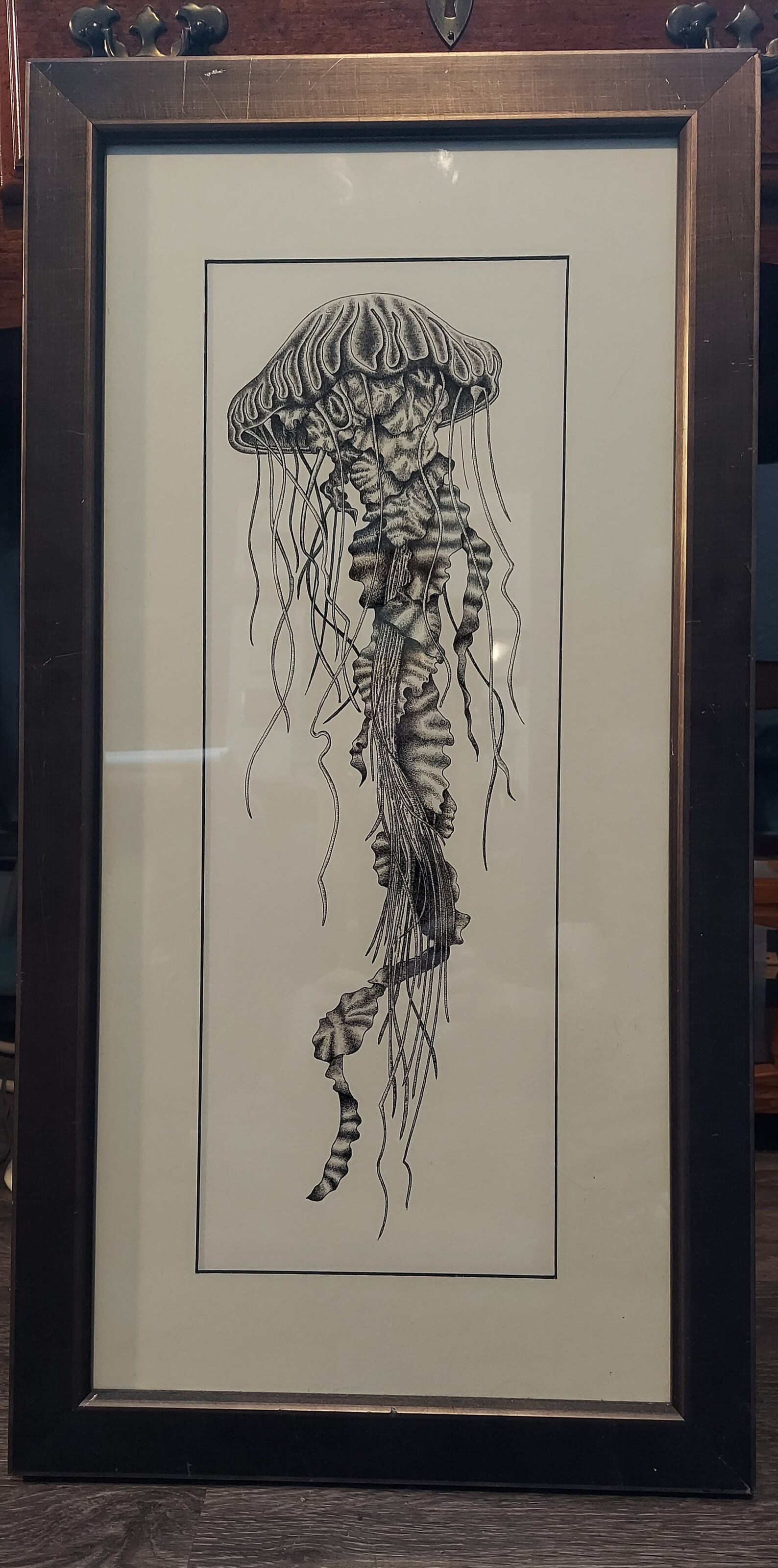 Jellyfish (hand Drawn Pen & Ink) - Etsy