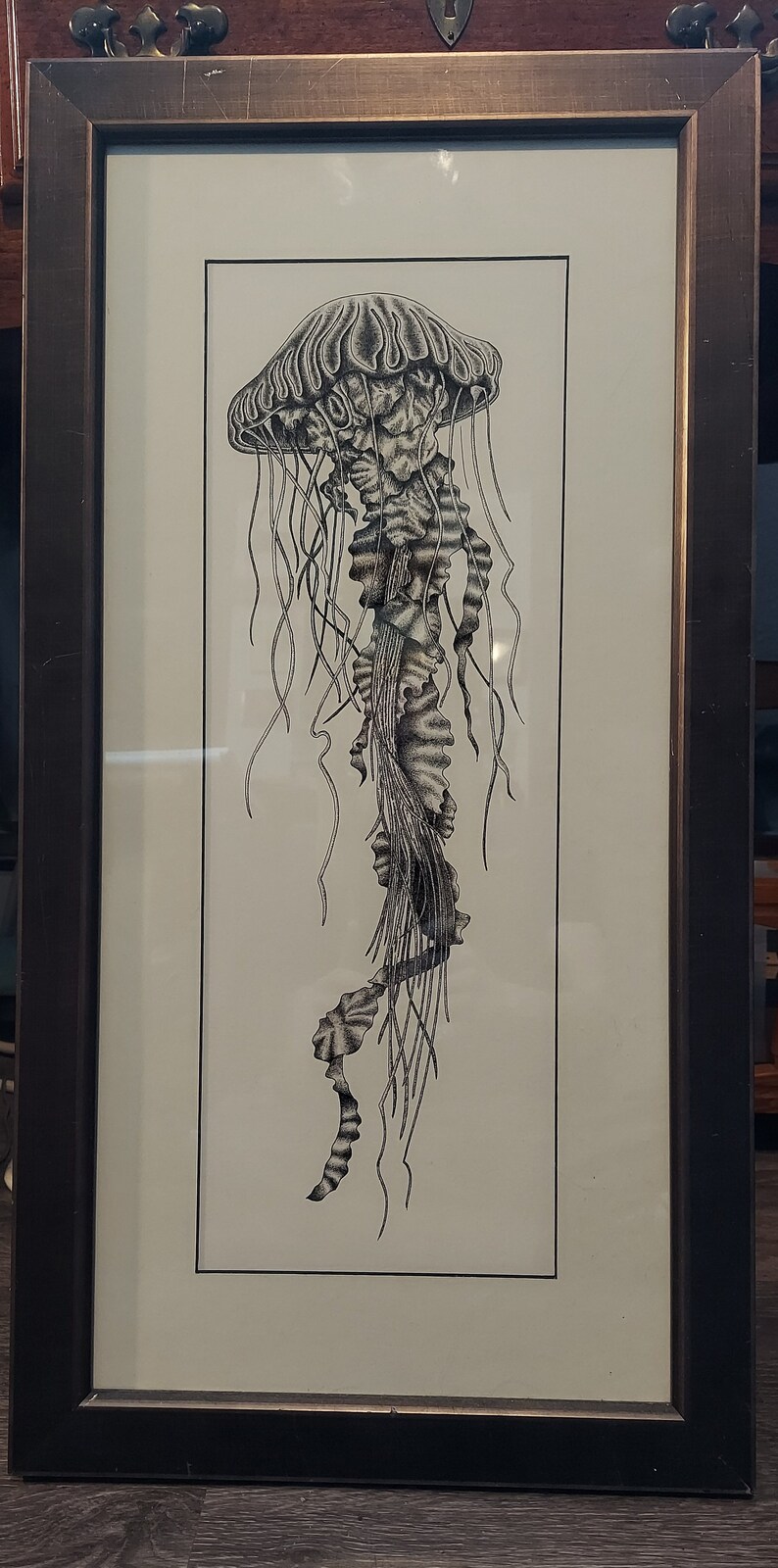 Jellyfish (hand Drawn Pen & Ink) - Etsy