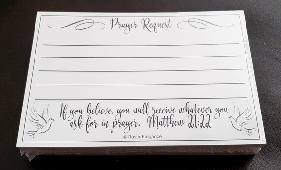 Packs of Prayer Request Cards Prayer Cards Give It to God - Etsy