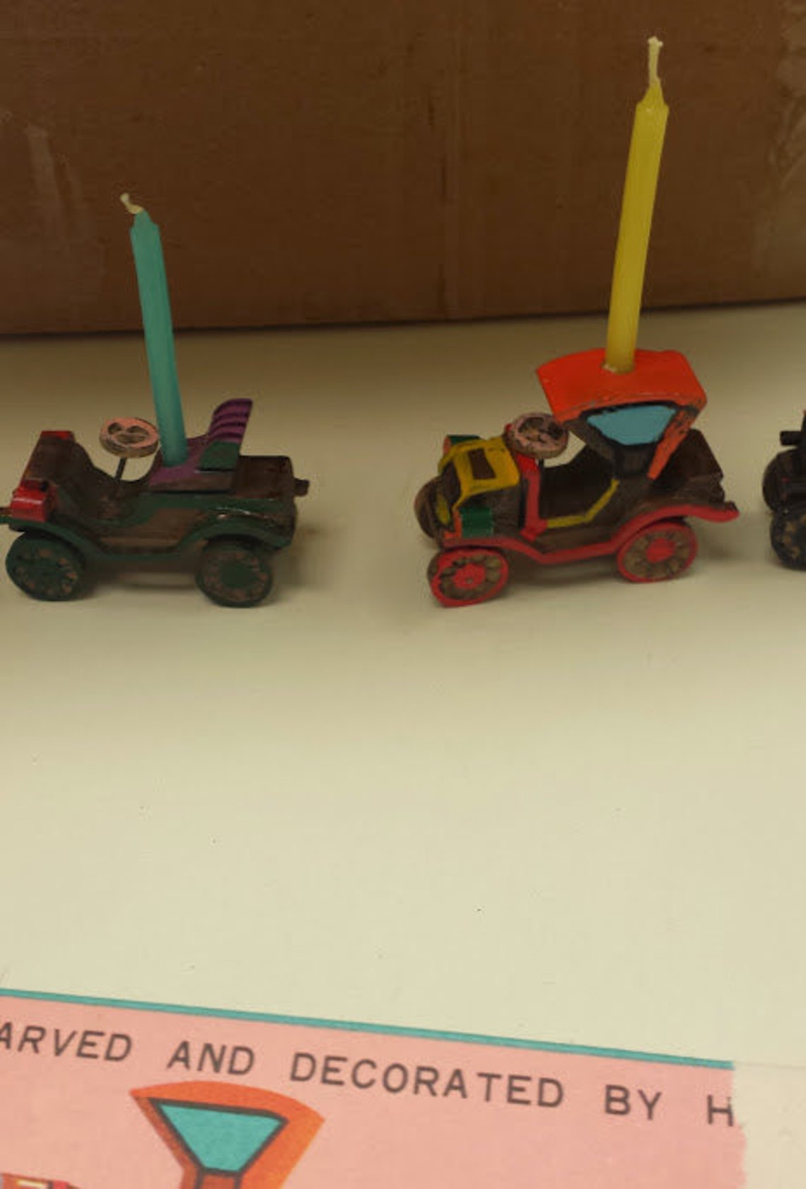 Adorable Little Wooden Antique Car Set2 - Etsy