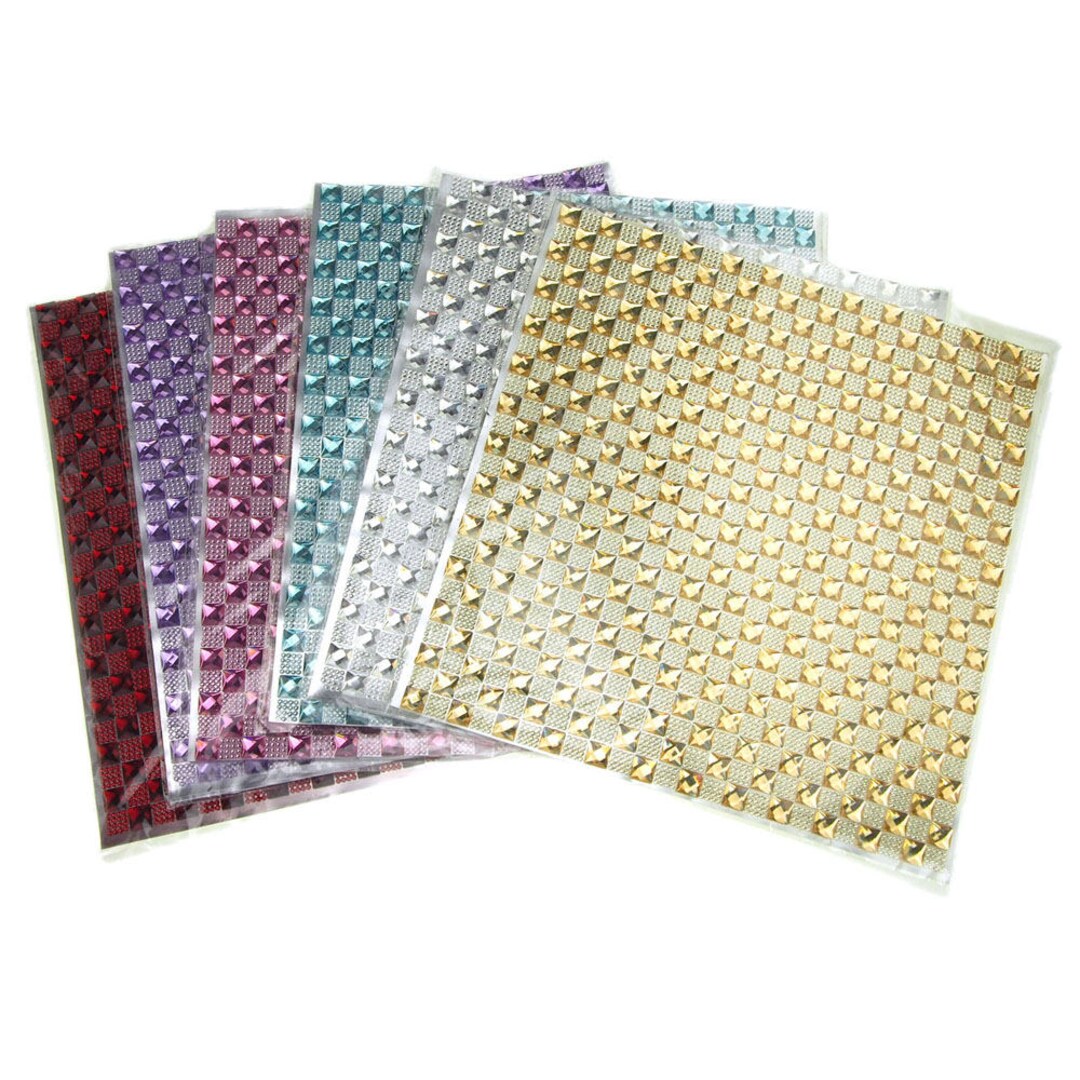 Crystal Diamond Sticker Sheet, 10-inch - Etsy