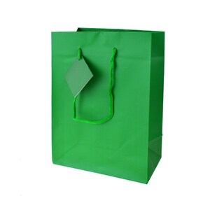 Solid Colored Matte Gift Bags With Tag, 9-1/2-inch - Etsy