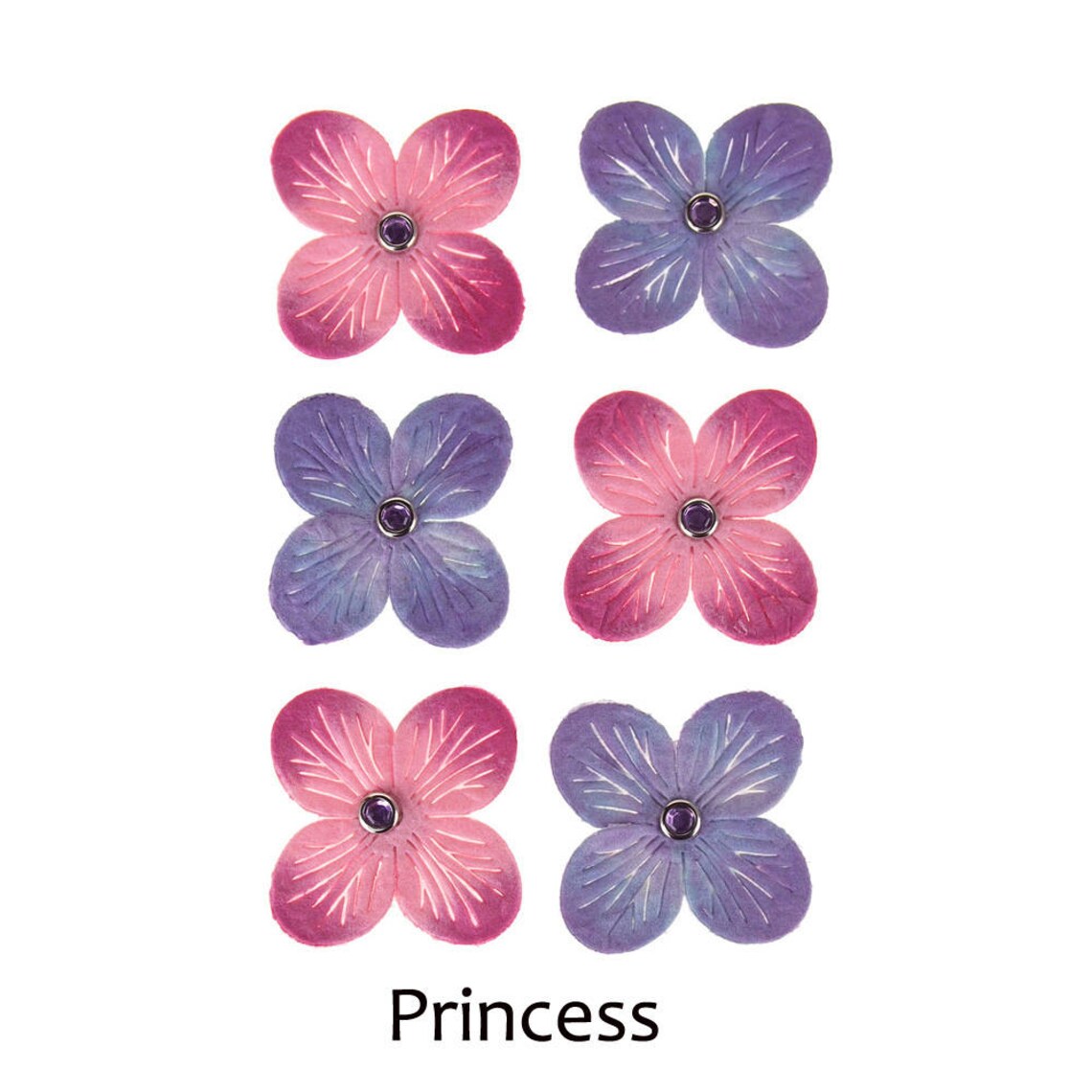 Self Adhesive Flower Embellishment 1 1 2 Inch 6 Count Etsy