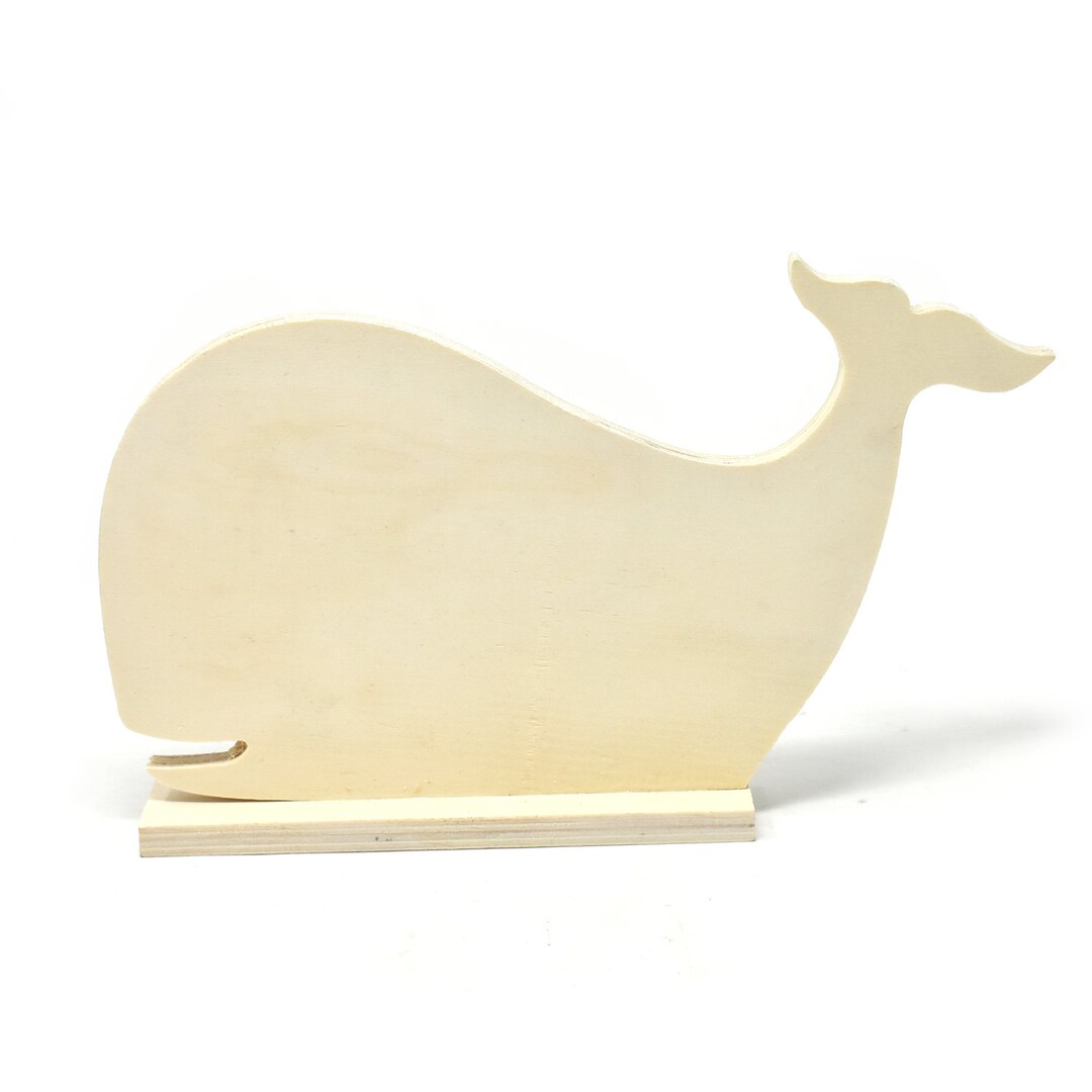 DIY Wood Craft Whale Stand, 6-1/2-inch - Etsy