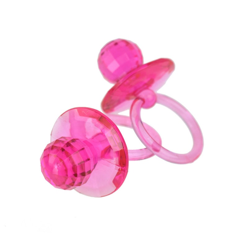 Large Acrylic Baby Pacifier Favors 2-1/2-inch 12-count - Etsy