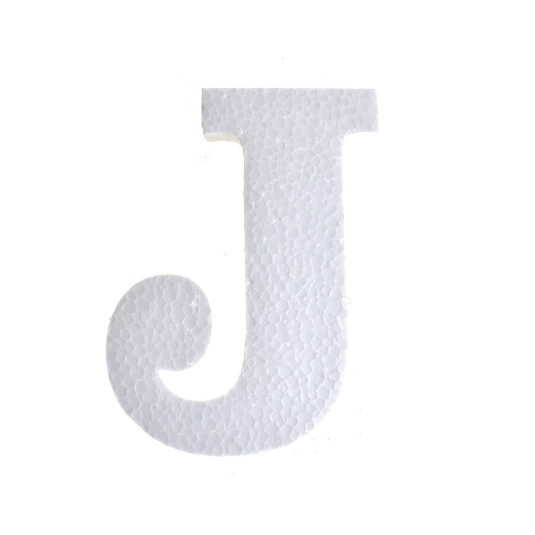 Craft Styrofoam Letter Cut Out j, 4-3/4-inch, 12-count - Etsy