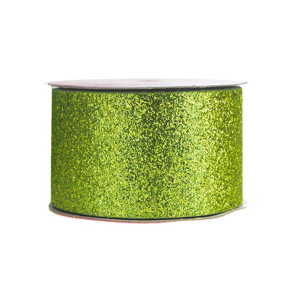 Metallic Glitter Christmas Ribbon 1-1/2-Inch 4-Yard | Etsy