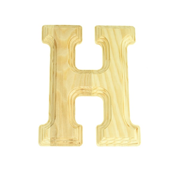 Wood Letter H - Etsy