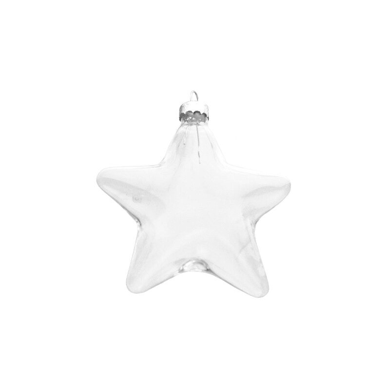 Christmas Fillable Star Glass Ornament, 4-inch - Etsy