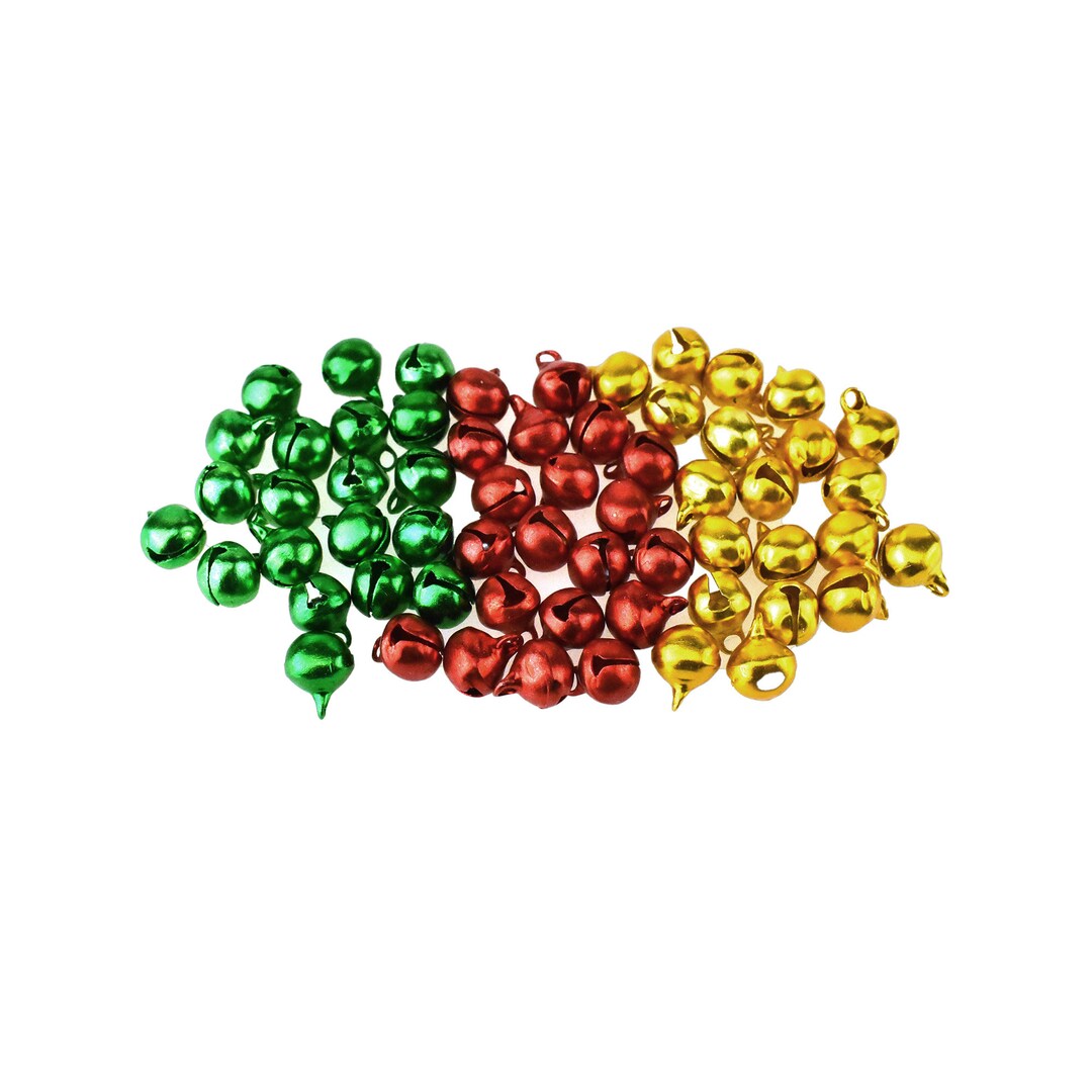 Christmas Jingle Bells, 1/4-inch, 60-count - Multicolor - Etsy