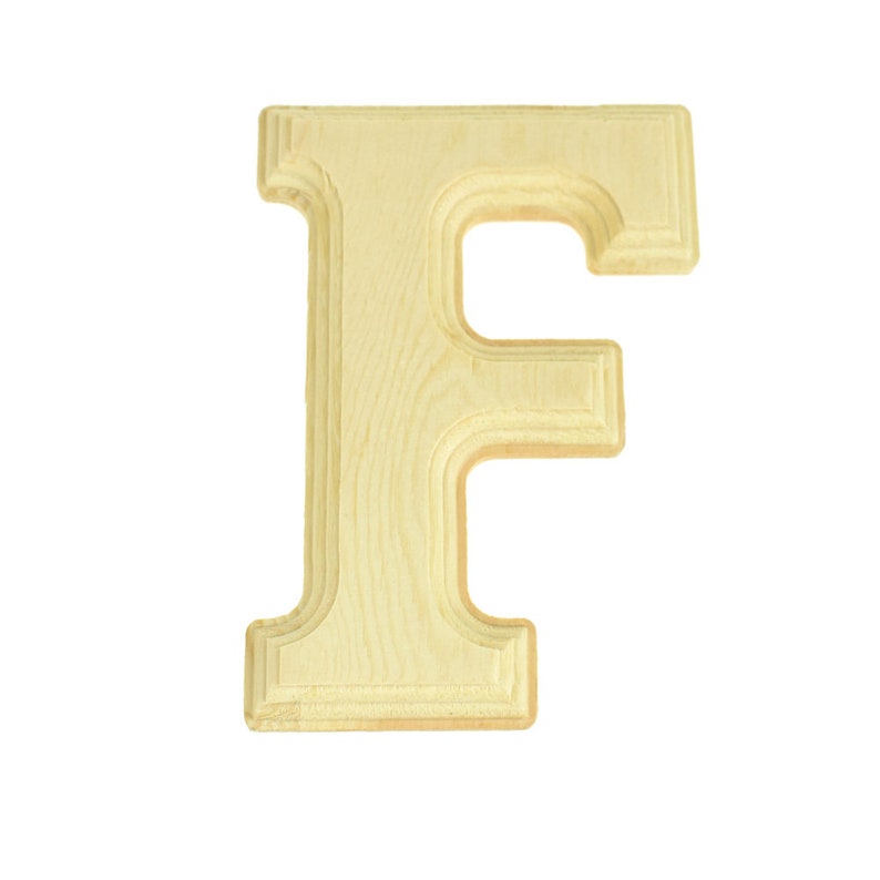 Pine Wood Beveled Wooden Letter F Natural 5-13/16-inch - Etsy Pine Wood Beveled Wooden Letter F Natural 5-13/16-inch - Etsy