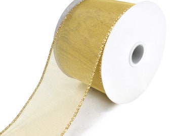 Gold Mesh Ribbon - Etsy