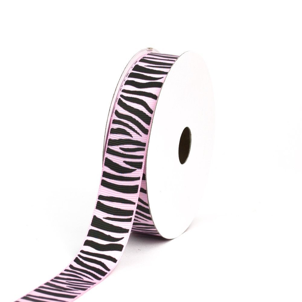 Zebra Print Grosgrain Ribbon 7/8-inch 10-yard - Etsy