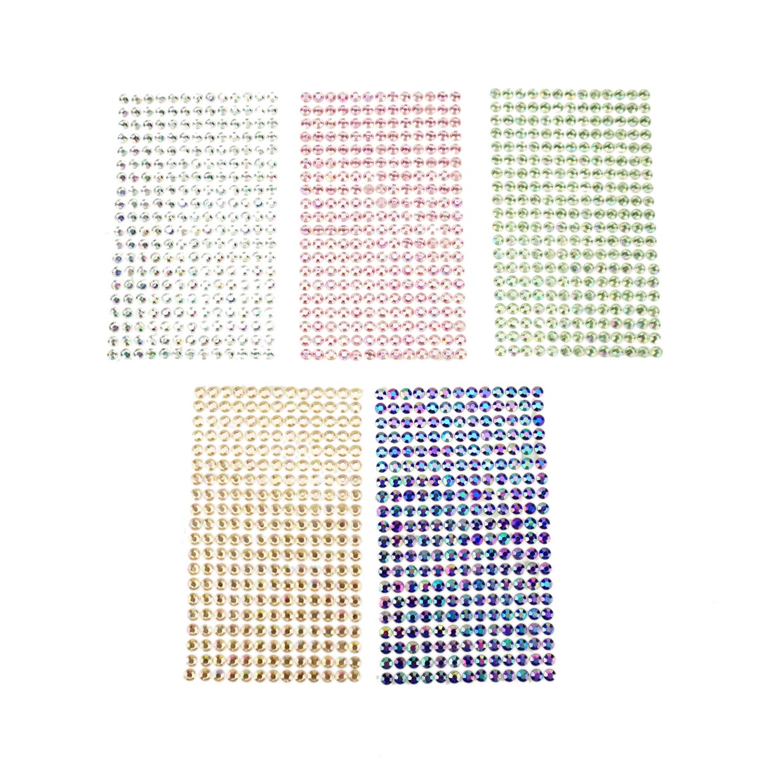 Round Adhesive Diamond Gem Stickers, 6mm - Etsy