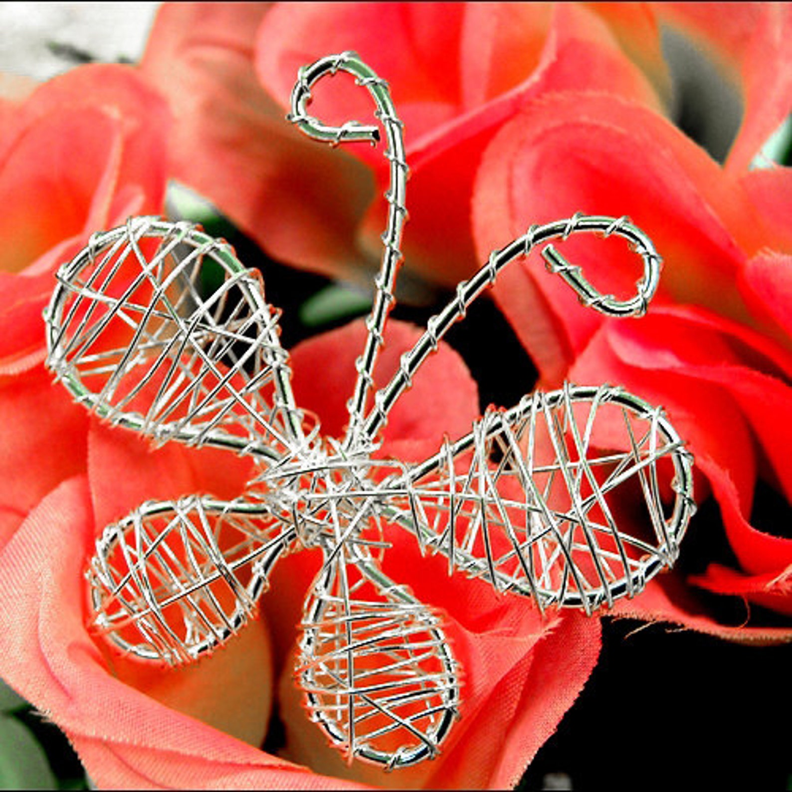 Silver Flat Butterfly Wire Wrapped 2-1/4-inch - Etsy Singapore