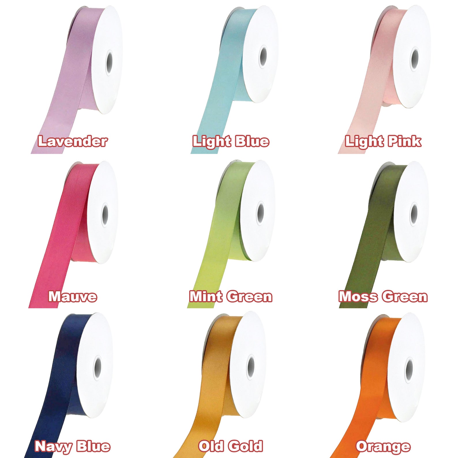 Double Faced Satin Ribbon, 1-1/2-inch, 25-yard - Etsy