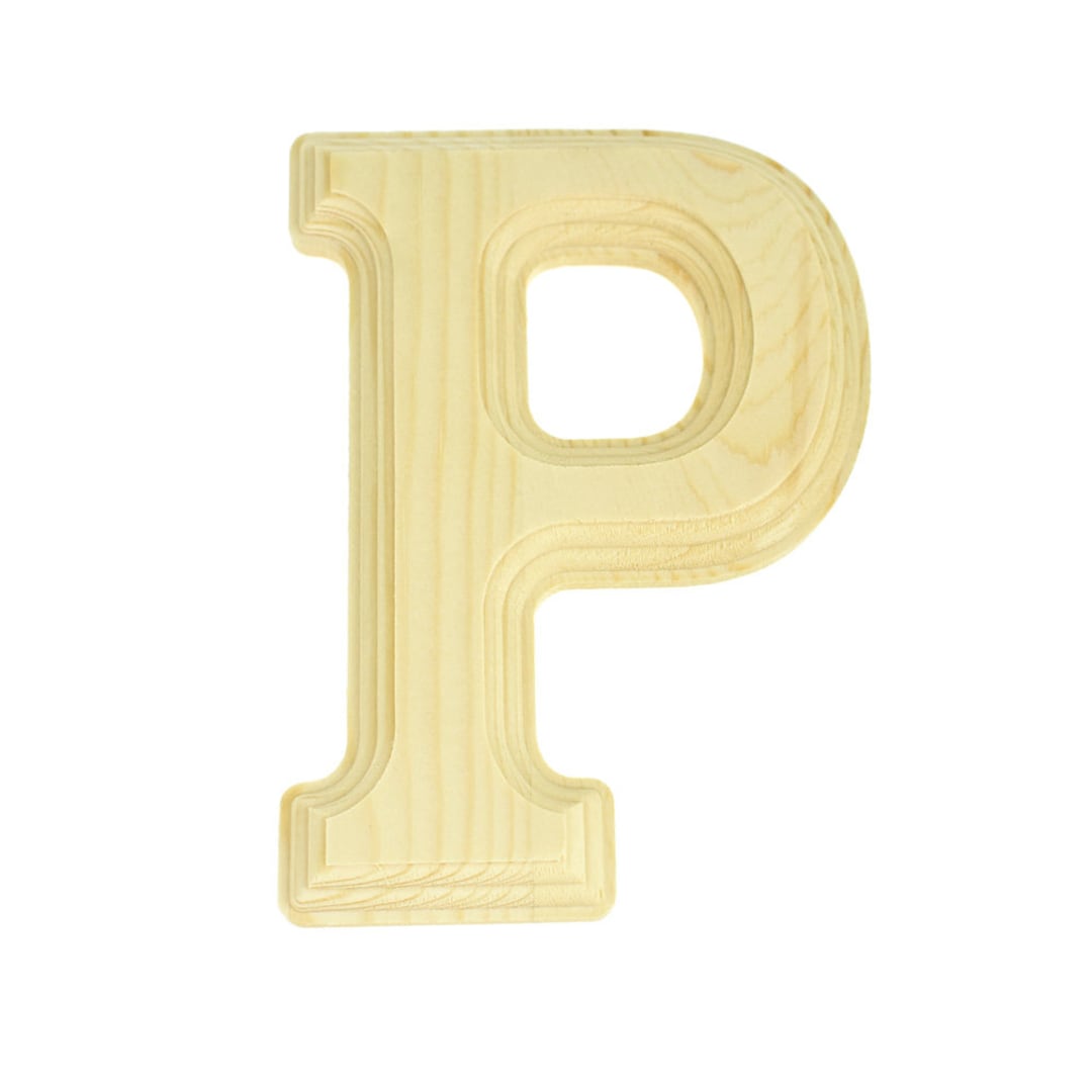 Pine Wood Beveled Wooden Letter P, Natural, 5-13/16-inch - Etsy Pine Wood Beveled Wooden Letter P, Natural, 5-13/16-inch - Etsy