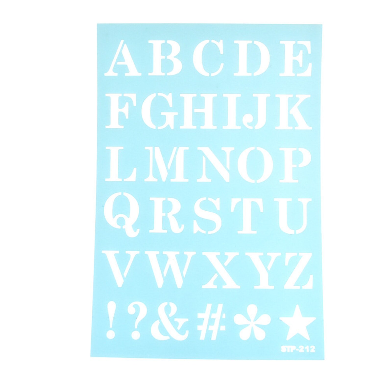 Large Caps Font Multi-media Stencil 11-inch - Etsy