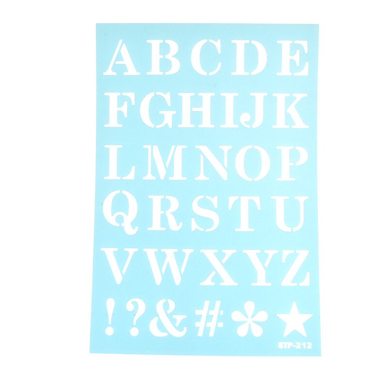 Large Caps Font Multi-media Stencil 11-inch - Etsy