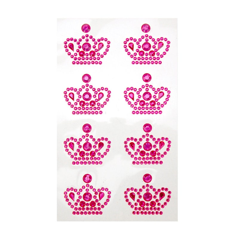 Royal Crown Adhesive Rhinestone Stickers 8-count | Etsy