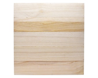 12 Inch Square Wood Box - Etsy