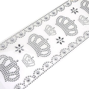 Royal Crown Gem Rhinestone Art Stickers, 12-piece - Etsy