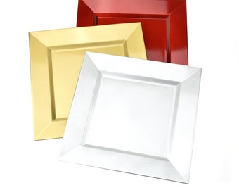 Square Charger Plates - Etsy