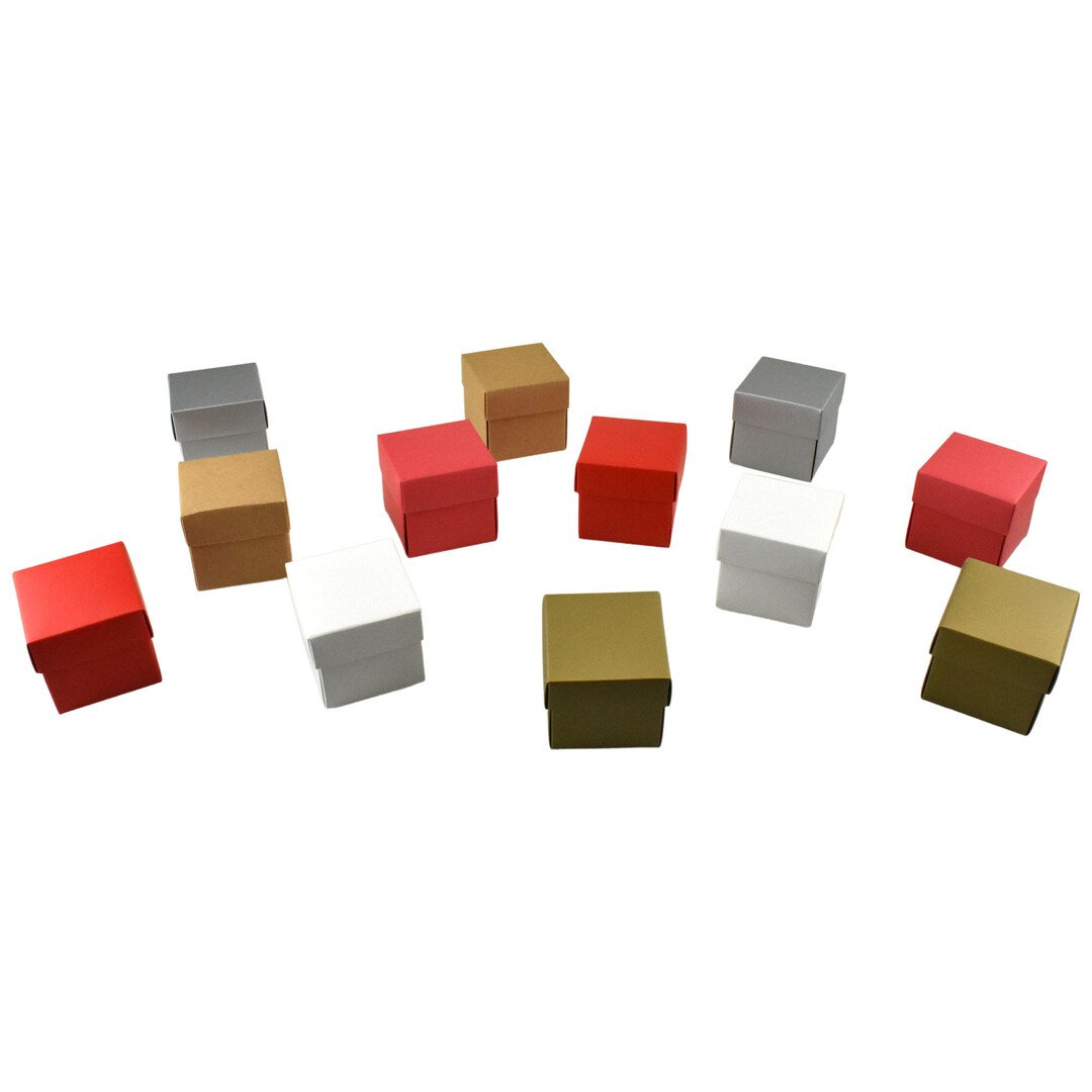 Cube Paper Gift Box, 2-inch, 24-count - Etsy