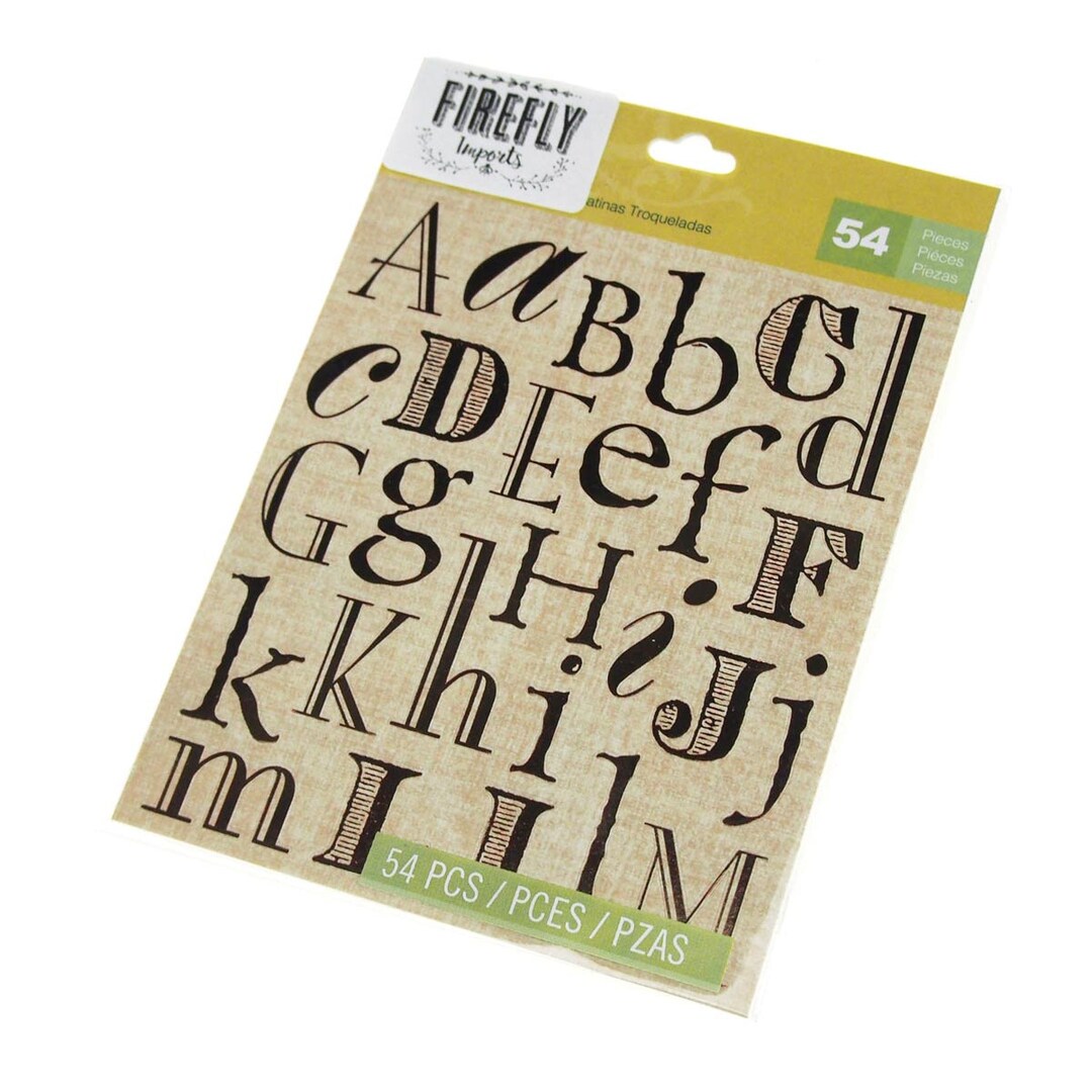 Fancy Alphabet Letters Paper Stickers, 54-count - Etsy