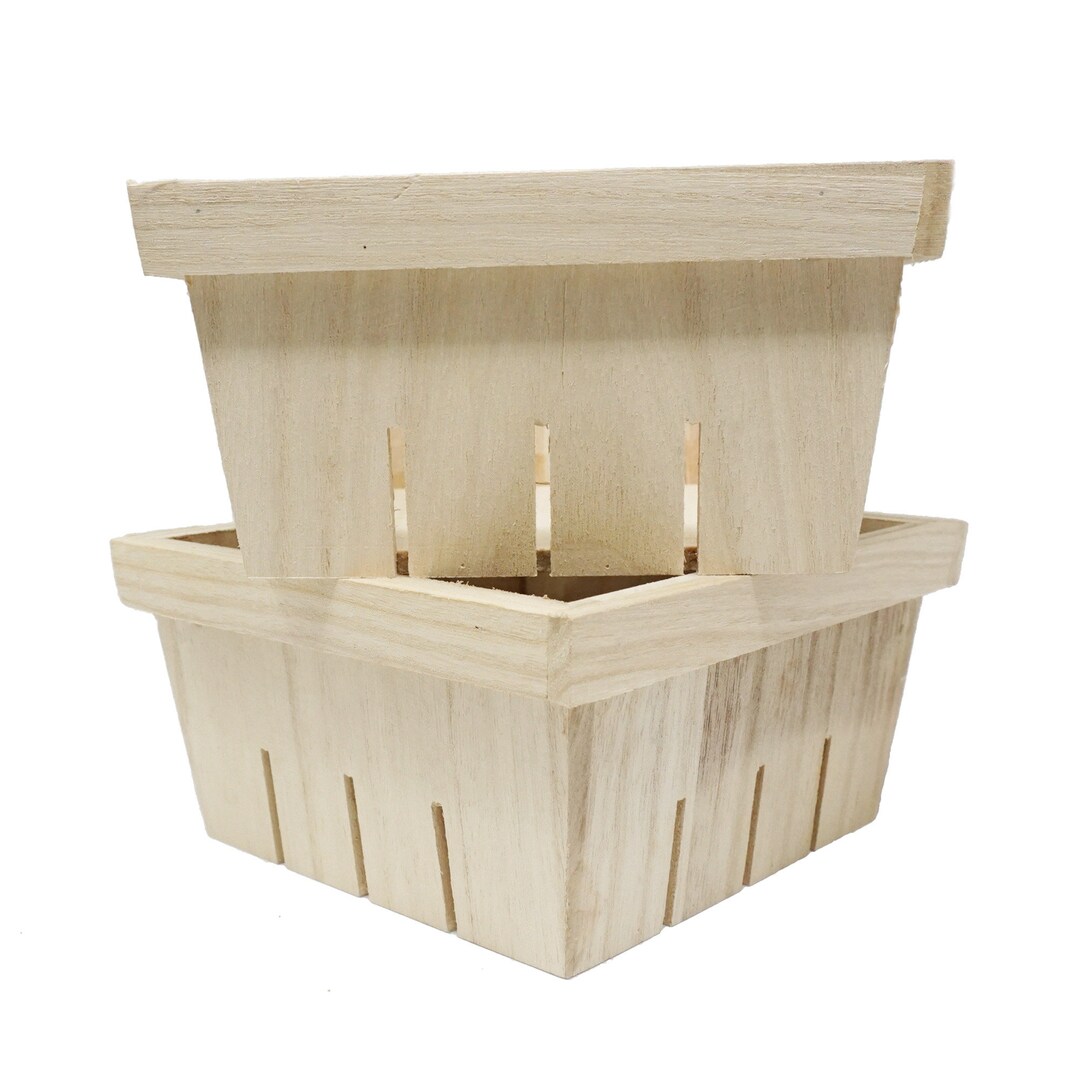 Mini Wood Decor Baskets, Natural, 6-1/4-inch, 2-count - Etsy