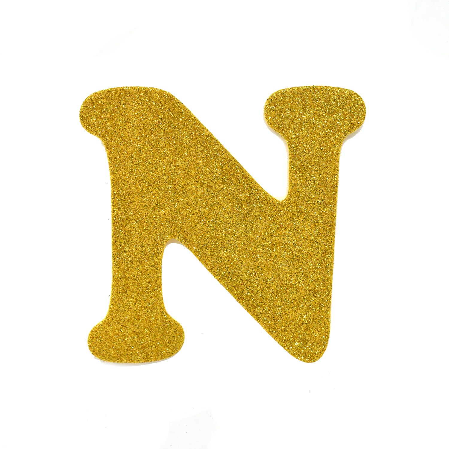 The Letter N In Glitter