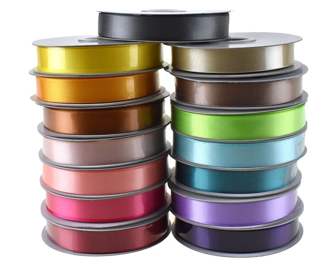 Double Faced Satin Ribbon, 5/8-inch, 25 Yard - Etsy