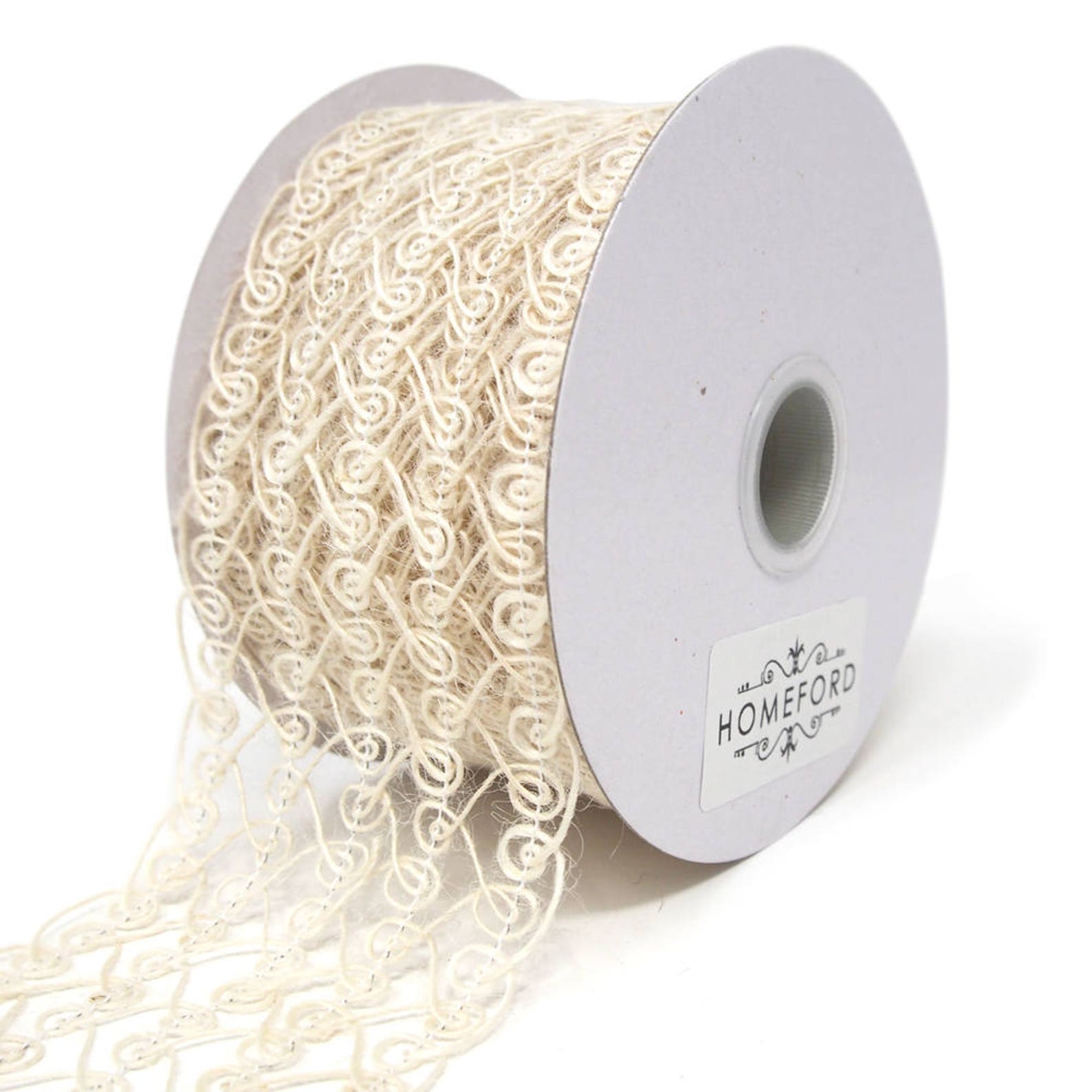 Open Weave Swirl Mesh Jute Wired Ribbon 2-1/2-inch 10 Yards - Etsy