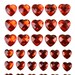 Heart Shaped Rhinestone Stickers, Assorted Sizes, 54-count - Etsy