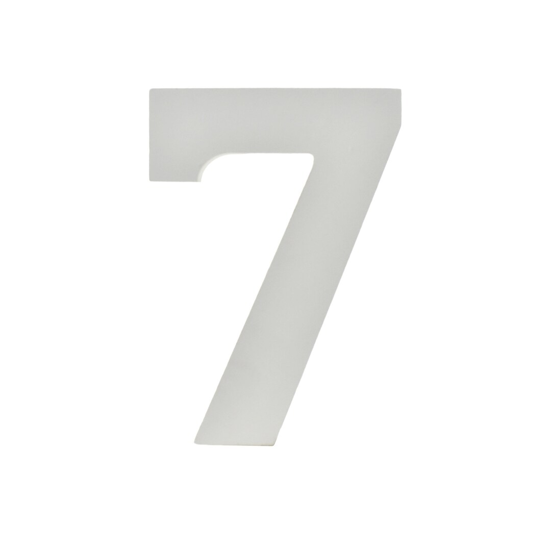 Wooden Standing Number 7 4-3/4-inch White - Etsy