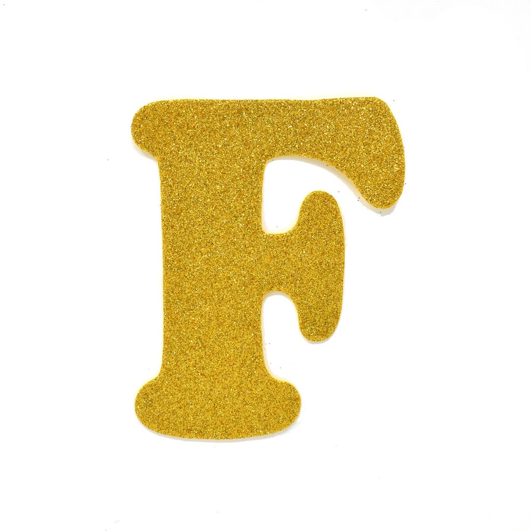 EVA Glitter Foam Letter Cut Out f Gold - Etsy