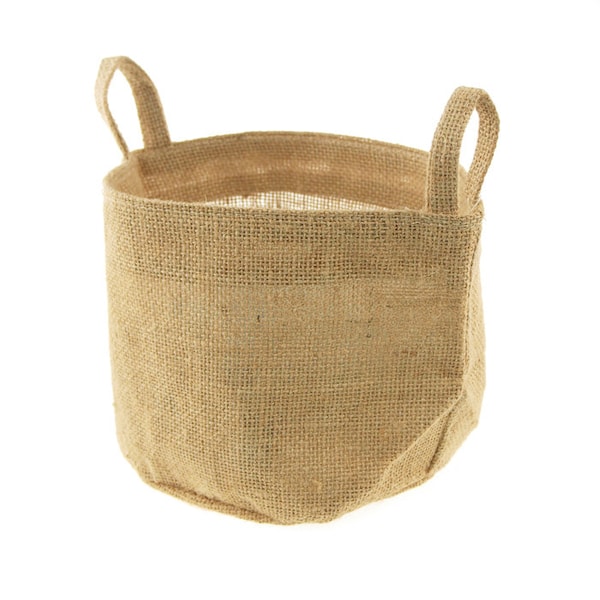 Burlap Basket - Etsy