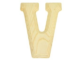 Wooden Letter V | Etsy