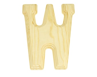 Wooden Letter W | Etsy