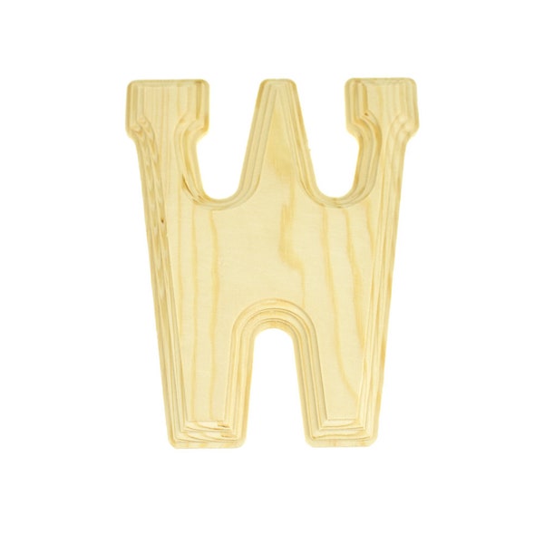 Wooden Letter W - Etsy